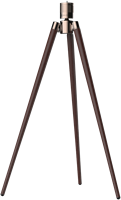 Valerion Walnut Tripod Stand - Ervaar in showroom